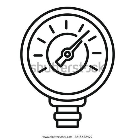 Manometer Pipeline Icon Outline Vector Gas Stock Vector Royalty Free 2215652429 Shutterstock
