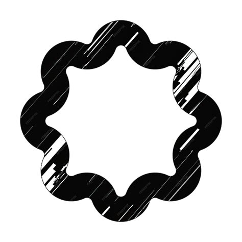 Premium Photo Star Octogram Icon Black And White Diagonal Texture