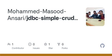 Github Mohammed Masood Ansarijdbc Simple Crud Operation