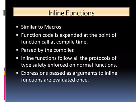 Inline Functions And Macros Ppt