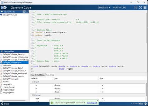 如何将matlab代码生成为C C 代码 matlab转c 语言 CSDN博客 如何将matlab代码生成为C C 代码 matlab转c 语言 CSDN博客