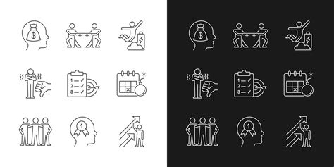 Motivation Stimulus Linear Icons Set For Dark And Light Mode 3762967 Vector Art At Vecteezy
