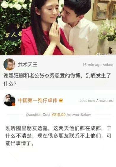 張杰謝娜怎麼了？卓偉：很多朋友聯繫不上他們 每日頭條