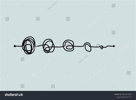 8 Complex Messy Connected Lines Concept Chaos Solving Process Problem