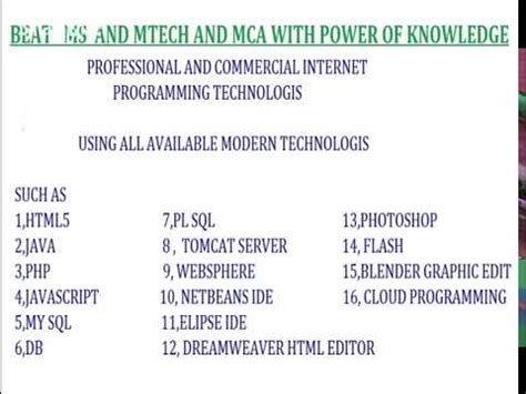PROGRAMMING Tutorial MALAYALAM Java Php Html Blunder Websphere Tomcat