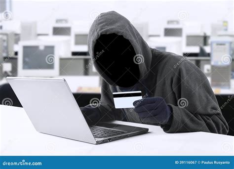 Online Stealing Credit Card Stock Image Image 39116067
