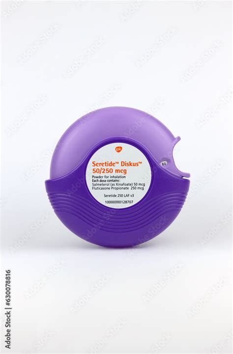 Illustrative Editorial Of Seretide Diskus On Soft White Background A