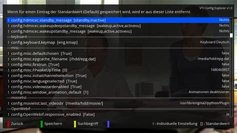 Plugin VTi Config Explorer VUPLUS K