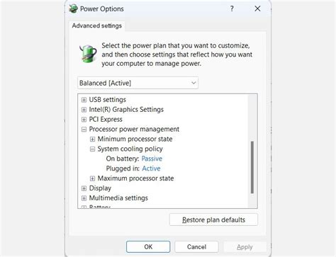 What Is The System Cooling Policy On Windows And How Do You Set It