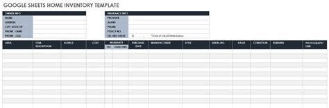Inventory Management Sheets