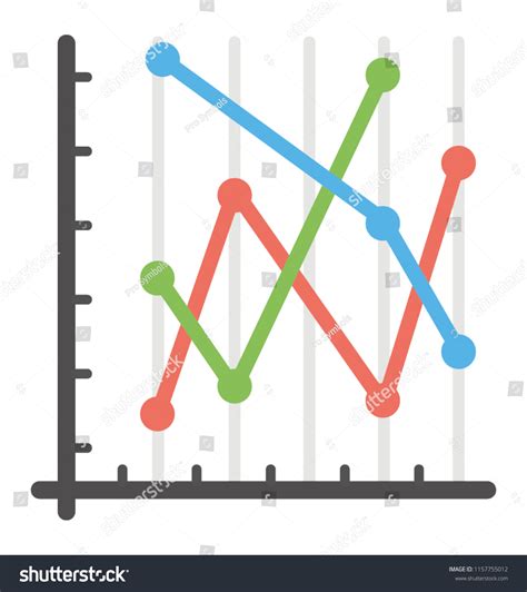 Curved Line Graph Symbolizing Control Chart Stock Vector Royalty Free 1157755012 Shutterstock