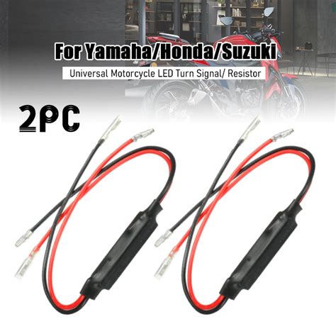 2 4pcs 12v Motorcycle Indicator Light Resistors 10w Led Turn Signal Indicator Resistor Adapter