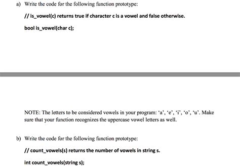 Solved A Write The Code For The Following Function Chegg