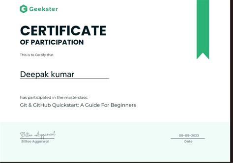 deepak kumar on linkedin certification git github geekster coding softwaredevelopment…
