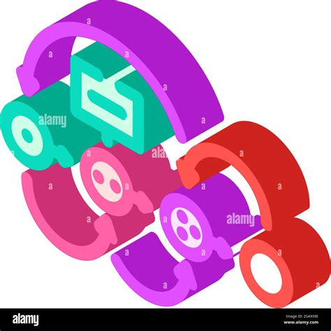 Design Thinking Ux Ui Isometrischer Symbolvektor Design Thinking Ux Ui Zeichen Isolierte