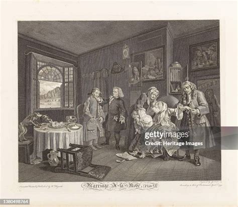 Marriage A La Mode Plate Vi The Ladys Death Photos And Premium High Res