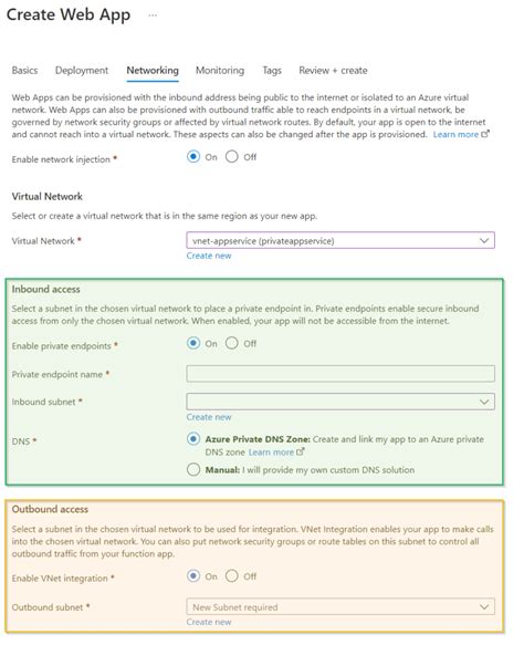 App Services With Private Endpoint And Outbound Routing Azure Talk