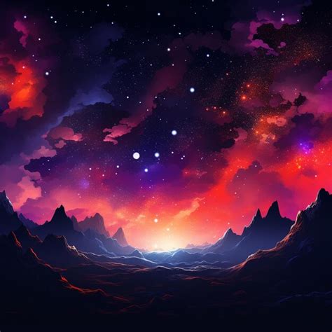 Abstract Space Background Premium Ai Generated Image