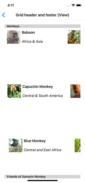 Bug Ios Collectionview Headerfooter On Horizontal Grid Layout · Issue 7246 · Xamarin