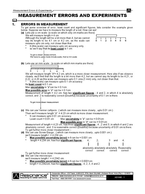 Measurement Errors And Experiments An In Depth Look At Significant