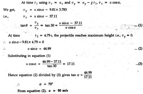 Projectile Motion Equation Formula With Solved Example Problems