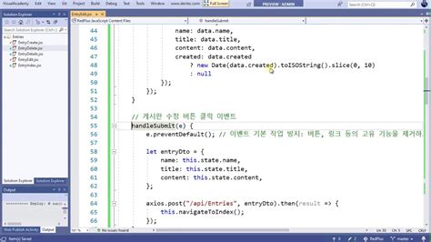 0806entryedit게시물 수정 페이지 구현하기입력과 상세 로직을 그대로 적용 후 수정하기 기능만 추가 Youtube