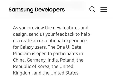 Samsung Developers Website Says One Ui 6 Beta Is Available In The Uk