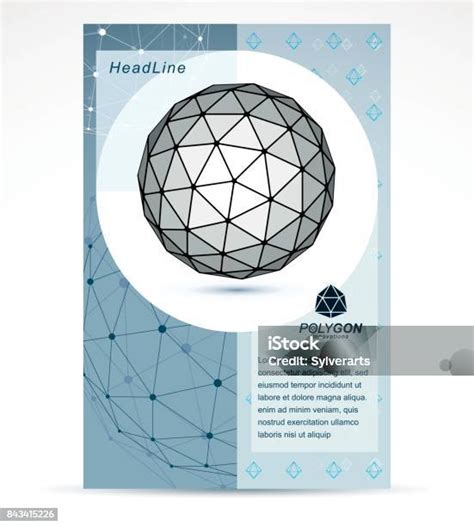 새로운 기술 테마 책자 표지 디자인 프론트 페이지 추상적인 기하학적 3d 면 흑인과 백인 개체 현대 디지털 기술 및 과학 테마 벡터 일러스트 레이 션 3차원 형태에 대한