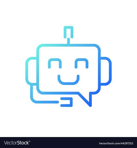 Support Chatbot Pixel Perfect Gradient Linear Icon