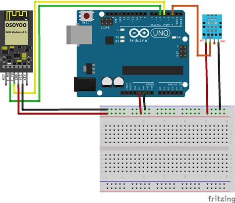Osoyoo Esp8266 Wi Fi Module Lesson 2 User Browser To Monitor Remote