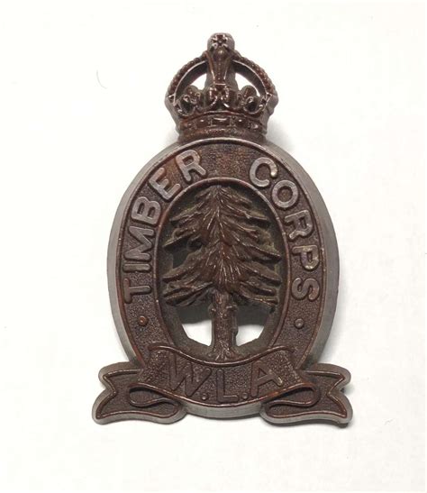 Womens Land Army Timber Corps Plastic Economy Issue Wla Hat Badge