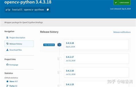 Python 27 安装 Opencv 版本匹配问题 知乎