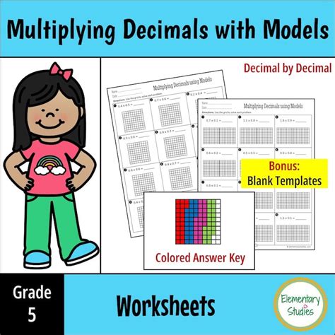Multiplying Decimals With Models Elementary Studies