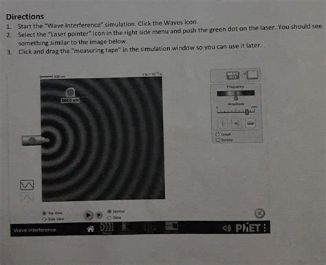 Solved This Is Using The Phet Wave Interference Simulation