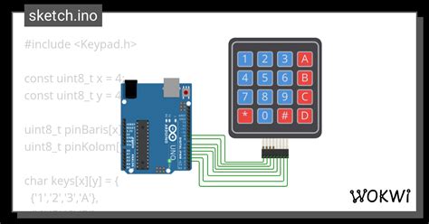 Keypad Wokwi Esp32 Stm32 Arduino Simulator
