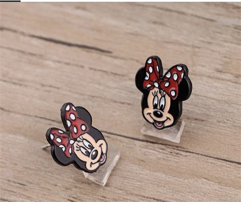 Обеци Мини Маус Метал Фръцла