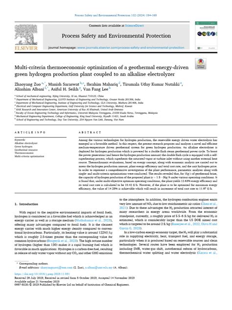 Multi Criteria Thermoeconomic Optimization Of A Geothermal Energy Driven Pdf Exergy