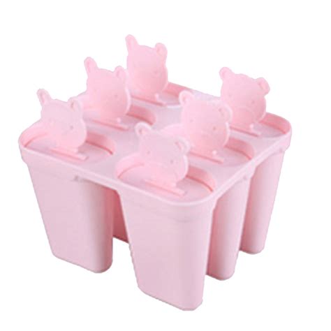 Chziua Ice Cube Mold Diy Homemade Bear Ice Lollipop Cartoon New Ice