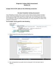 M4 Encoder Simulation Worksheet Diagnosis Coding Skills Assessment
