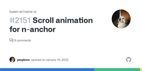Scroll Animation For N Anchor · Issue 2151 · Tusen Ainaive Ui · Github