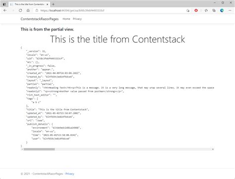 Specify Aspnet Razor Core Pages Layouts And Partial Views With Headless Cms