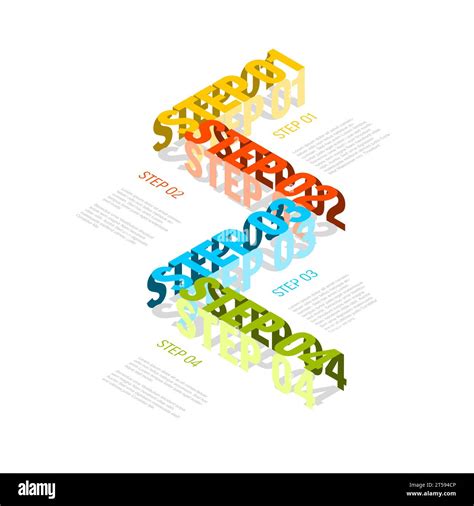 Vector Infographic Vertical Steps Diagram Template For Workflow Business Schema Or Procedure