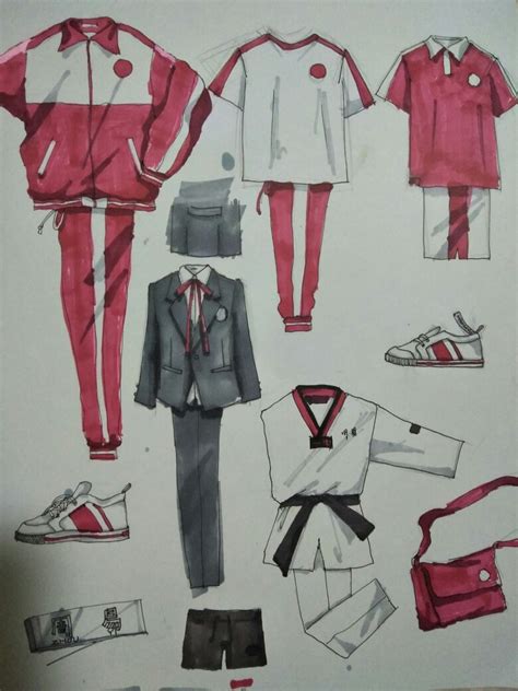 校服设计图片手绘图片 中国校服设计 伤感说说吧