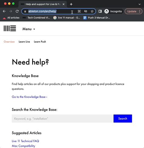 Push Standalone Logs Ableton