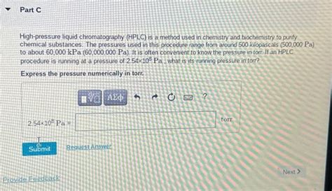 Solved High Pressure Liquid Chromatography Hplc Is A