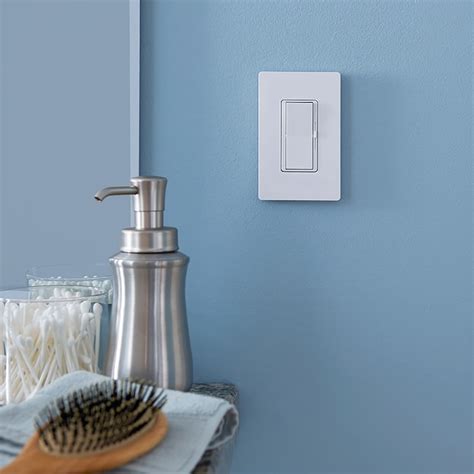 Lutron Claro 1 Gang Standard Size Cobblestone Plastic Indoor Screwless