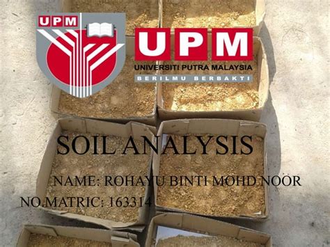 Soil Analysis PPTX Chemistry Science