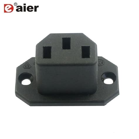 PCS AC Iec Connector Snap Fit To Panel Inlet Pins IEC Inlet AC Power Socket In Guitar