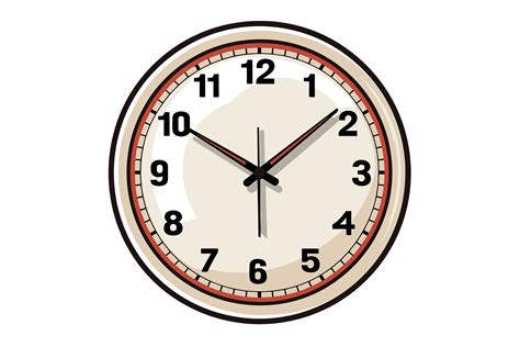 Wall Clock Clipart Illustration Par Illustrately · Creative Fabrica