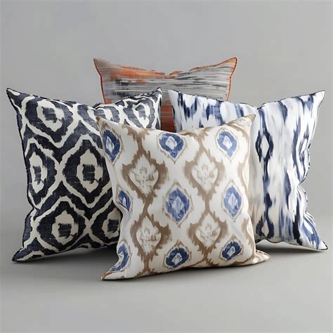 Abstract Pattern Pillows Illustration Premium Ai Generated Image